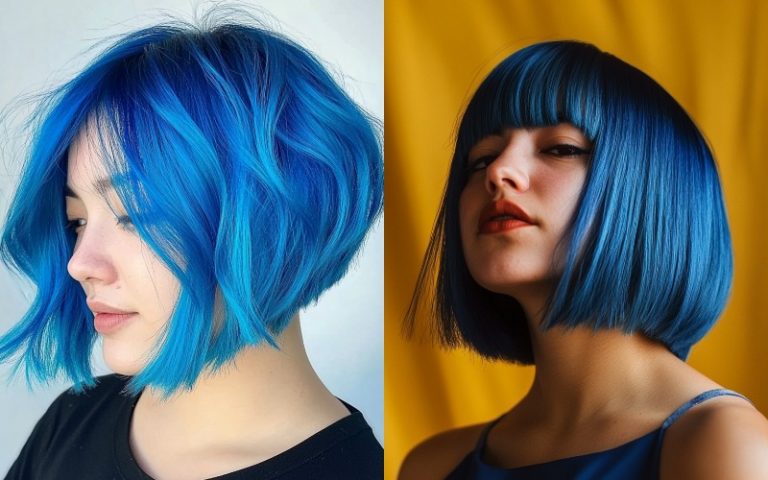 50 Cortes Bob Azules que Transformarán tu Estilo | PeinadoZ